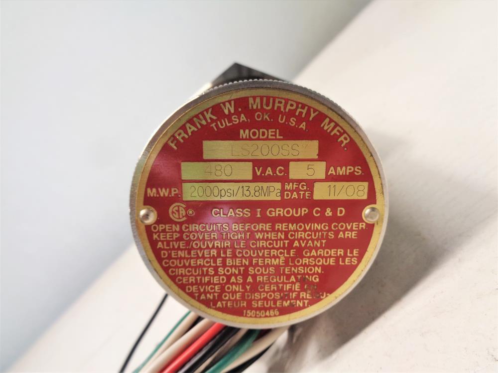 Murphy Electric Liquid Level Float Switch LS200SS